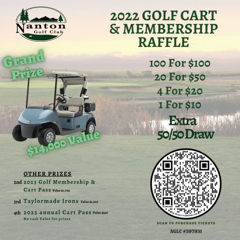 Final Golf Cart Raffle (8 × 11 in) (Instagram Post) - Nanton Golf Club