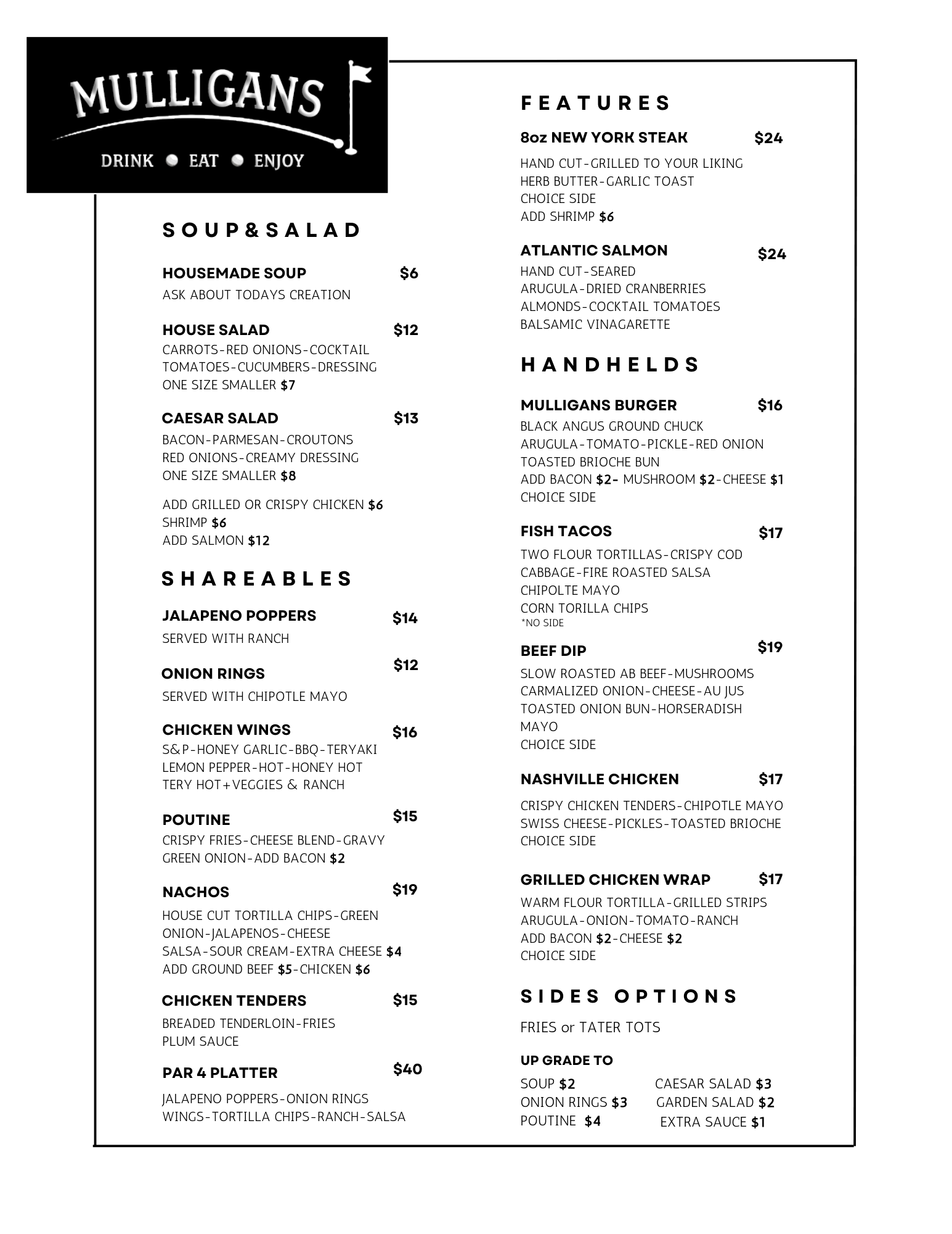 Mulligan's - Nanton Golf Club