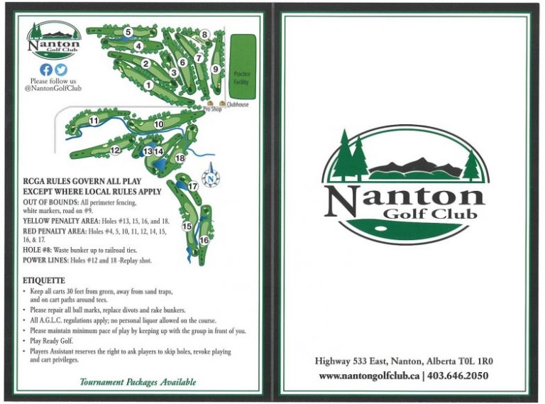 Scorecard - Nanton Golf Club